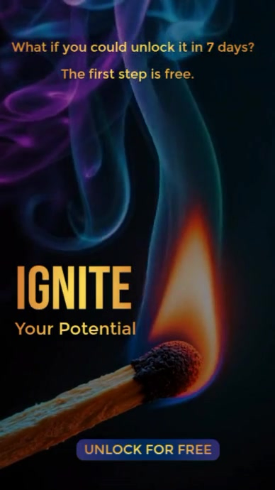 Black Futuristic The "ignite Potential" Viral Ad Hook Keywords: Instagram Story Template ...